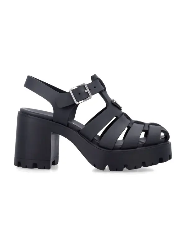 Prada Rubber Platform Sandals