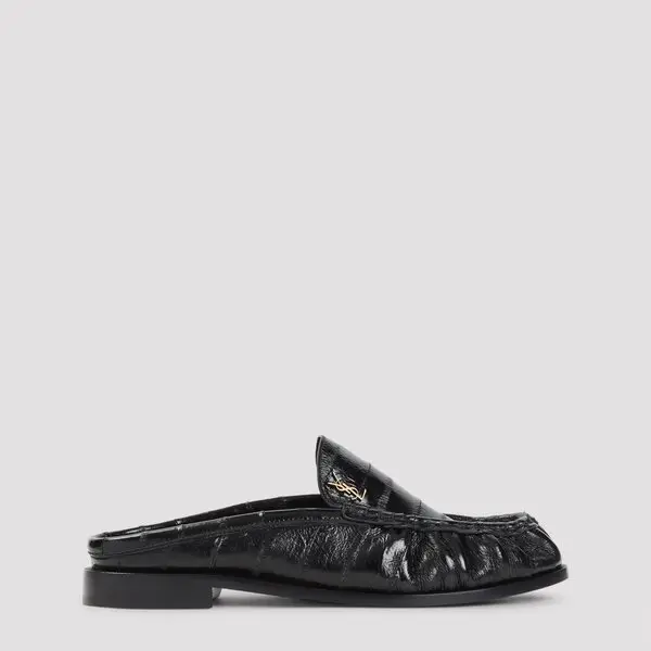 Saint Laurent Luxe Lambskin Leather Loafers