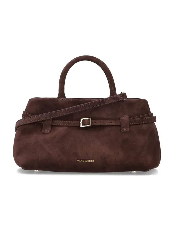 Manu Atelier The Le Cambon 25 Handbag A Chic Mini Statement - Deep Brown