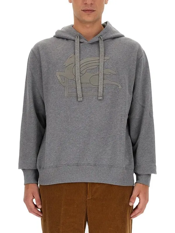Etro Pegasus Graphic Sweatshirt - Grey