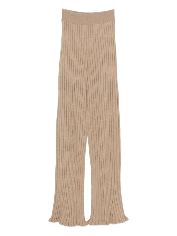 LISA YANG Ethestic Waistband Mini Trousers Size - Beige