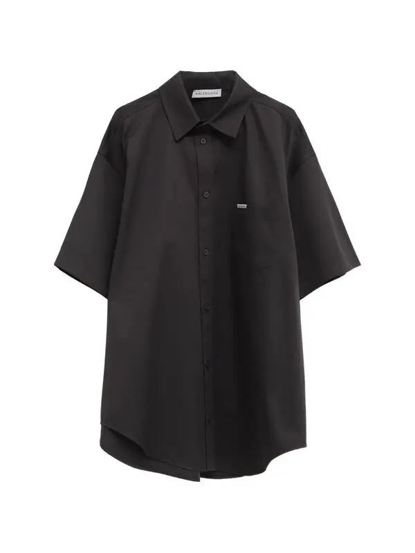 Balenciaga S/s Workwear Shirt Size - Black