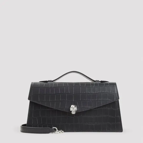 Alexander McQueen Mini Skull Top Handle Bag - Black
