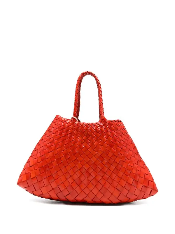 Dragon Diffusion Mini Double Handle Leather Bag 20 Cm X 33 Cm - Orange