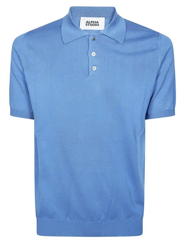 Alpha Studio Classic Polo With Buttons