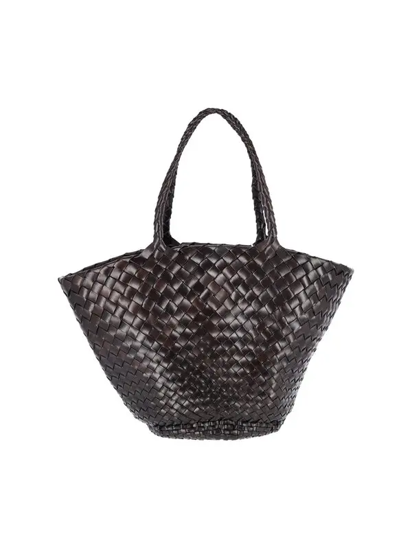 Dragon Diffusion Woven Leather Tote Bag - Brown
