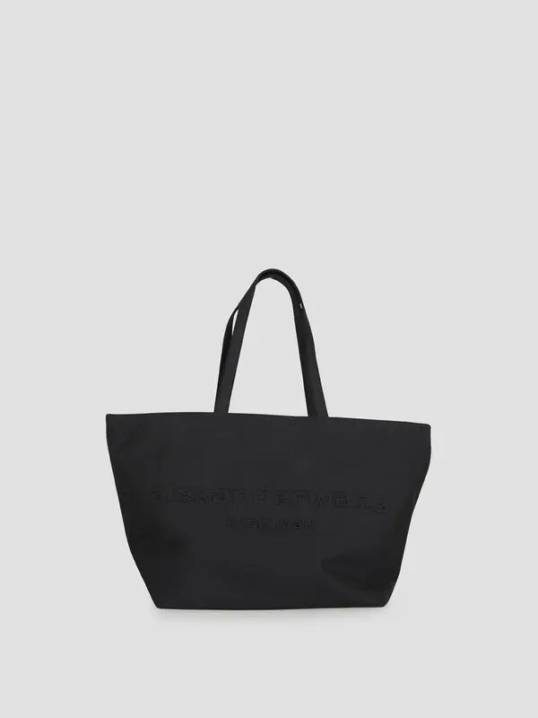 Alexander Wang Punch Tote Bag In Nylon Canvas - Black