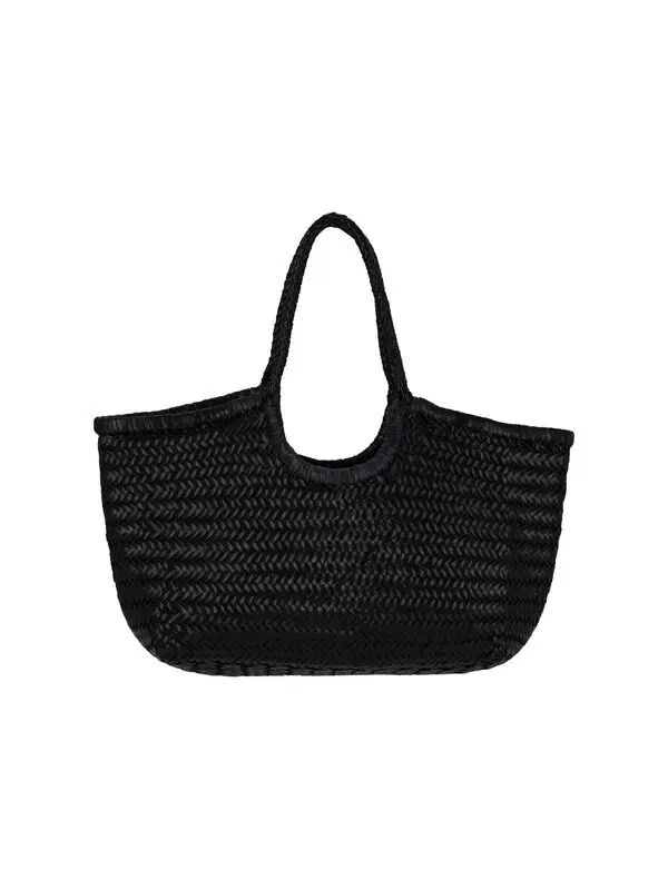 Dragon Diffusion Woven Leather Tote Bag