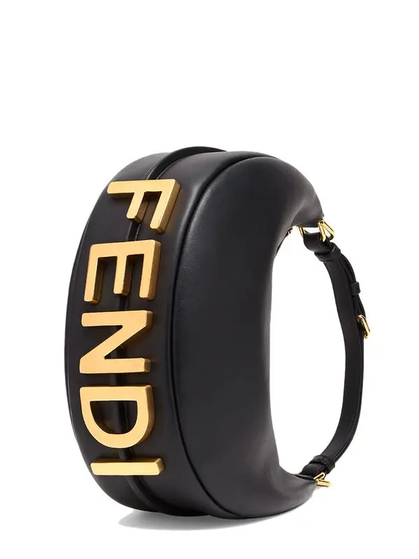Fendi Mini Soft Leather Hobo Handbag