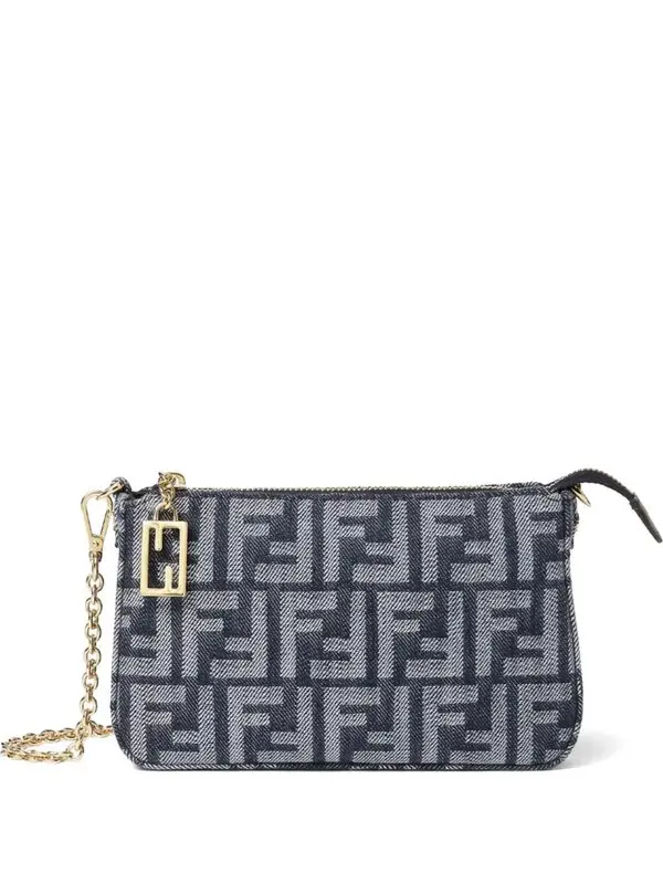 Fendi Baguette Pouch Fabric - Bluos