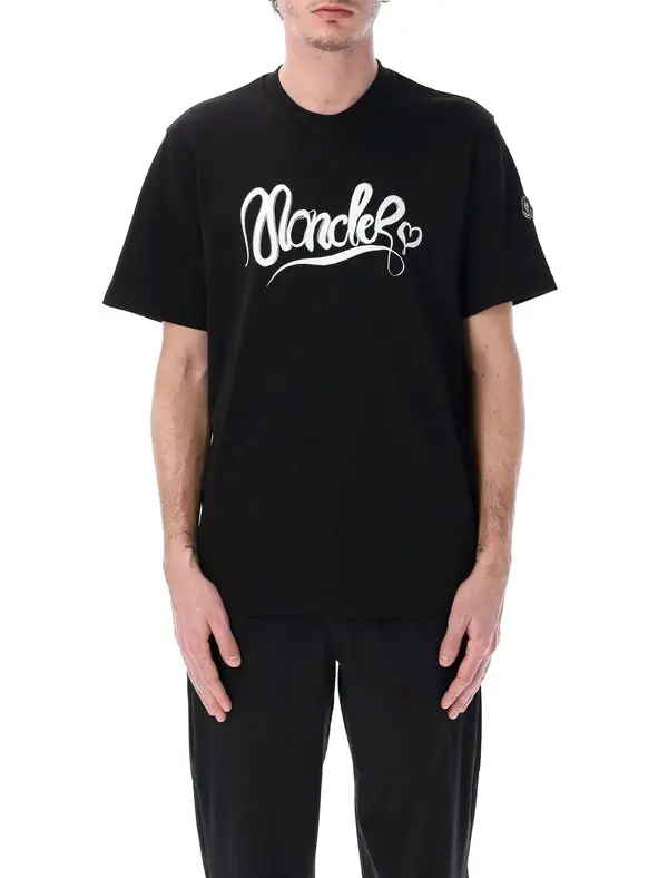 MONCLER X EDWARD ENNINFUL Neoprene T-shirt - Black