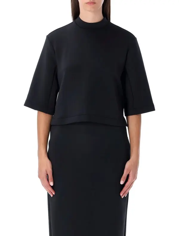 MONCLER X EDWARD ENNINFUL Neoprene T-shirt - Black