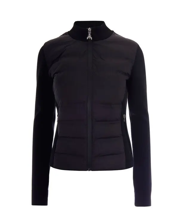Patrizia Pepe Zip-up Puffer Jacket With Stand Collar - Nero