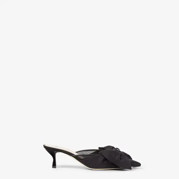 Fendi Kitten Bow Detail Sandals - Nero