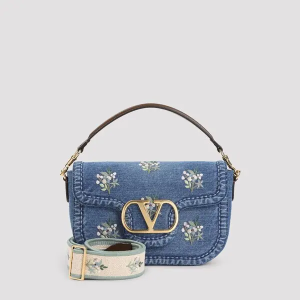 Valentino Garavani Mini Shoulder Handbag With Studs - Blue