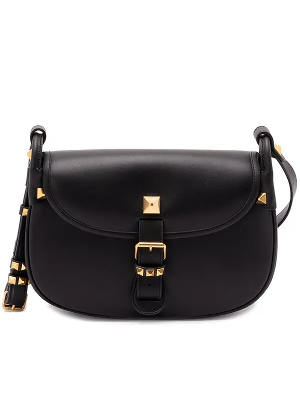 Valentino Garavani Studded Leather Mini Shoulder Handbag - Nero