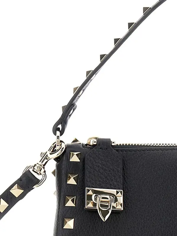 Valentino Garavani Rockstud Leather Crossbody Bag - Nero