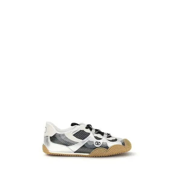 Valentino Garavani Signature Logo Rubber Sneakers With Custom Sole - Black