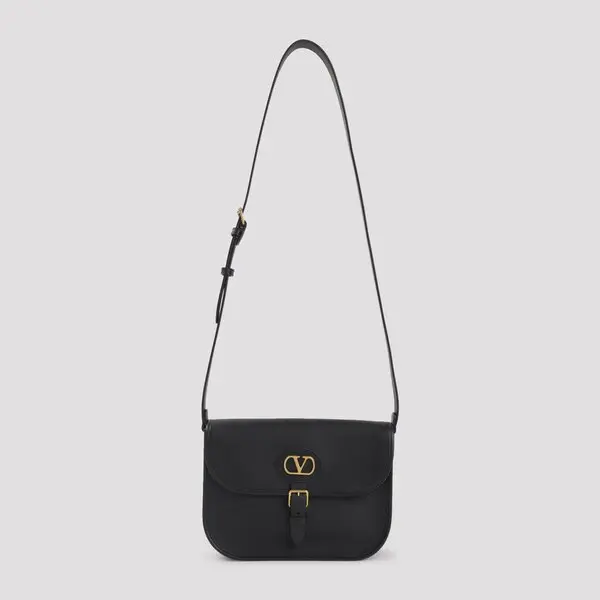 Valentino Garavani Leather Crossbody Bag With Gold Tone Hardware