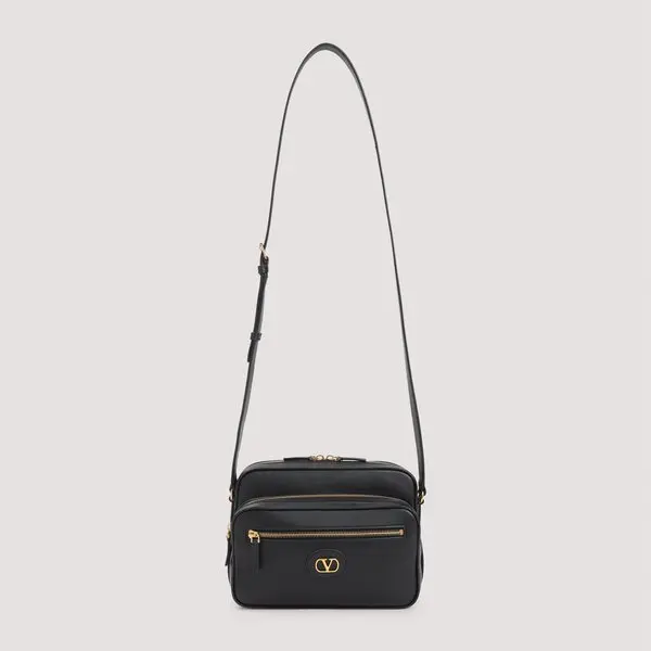 Valentino Garavani Antibes Suede Camera Case Bag - Black
