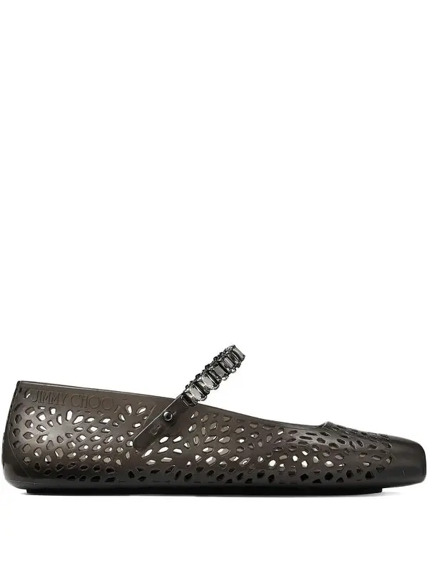 JIMMY CHOO Ballerina Flats With Embellished Strap
