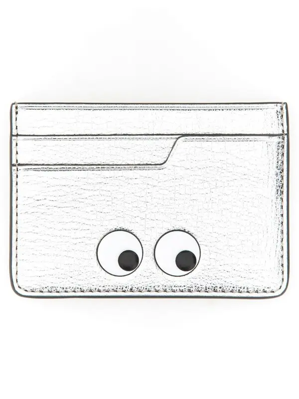ANYA HINDMARCH Mini Eyes Card Holder - Silver