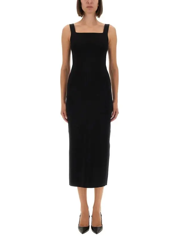 Khaite Mella Satin-crepe Mini Dress - Black