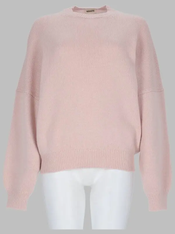 Khaite Oversized Cashmere Sweater - Pink