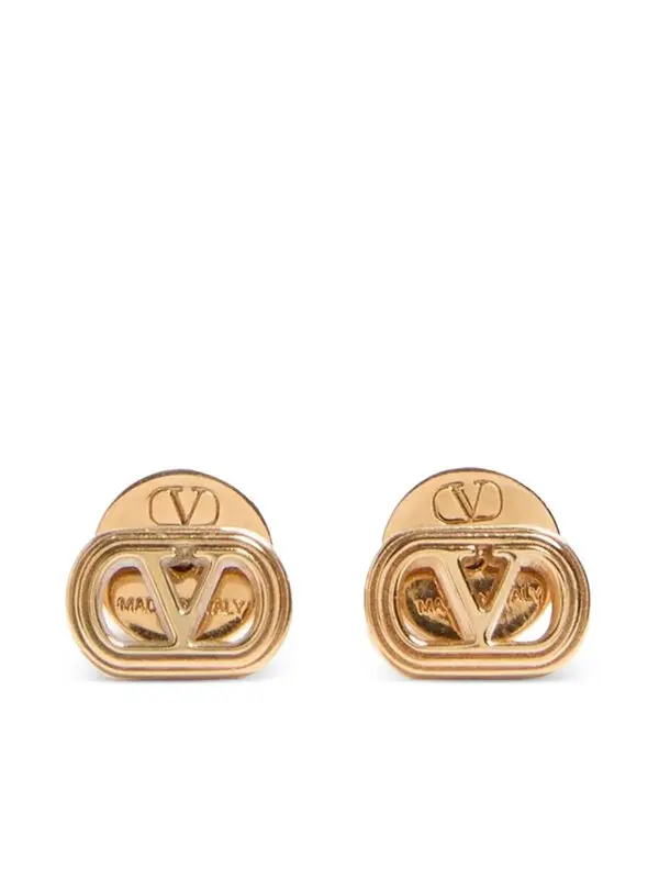 Valentino Garavani Gold-tone Logo Earrings - Oro