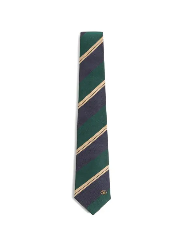 Valentino Garavani Regimental Jacquard Neck Tie - Multicolor