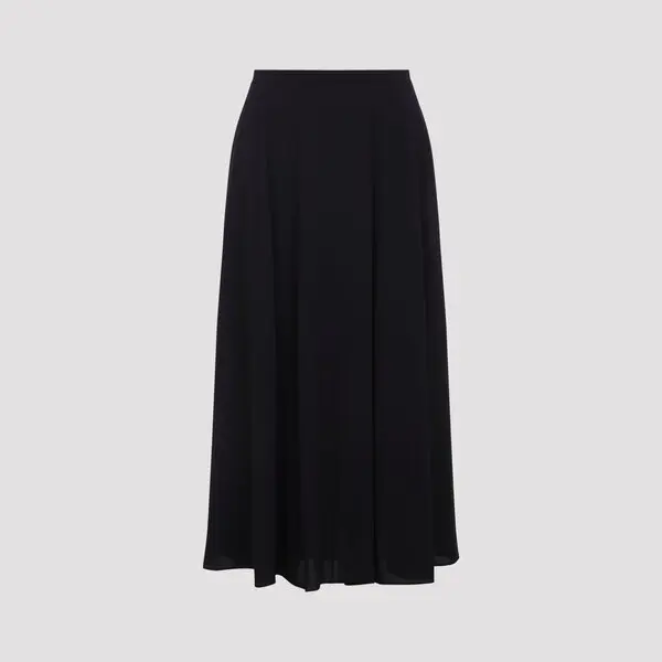 Alberta Ferretti Elegant Georgette Midi Skirt