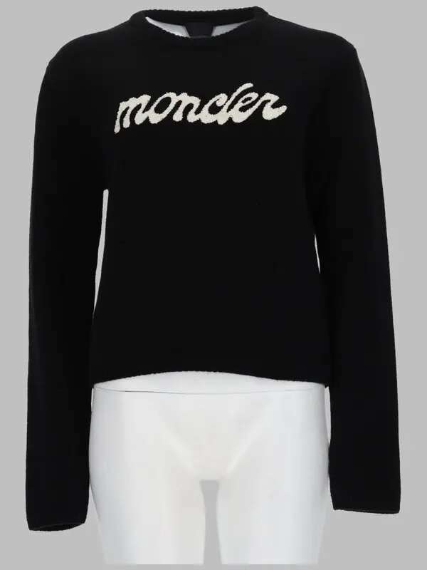Moncler Cashmere-wool Blend Sweater - Black