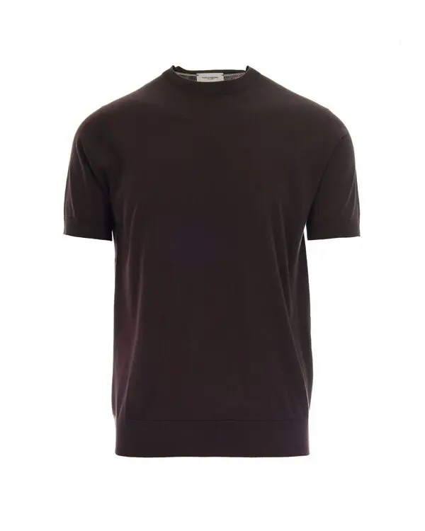 PAOLO PECORA Short Sleeve Knit Crewneck Sweater