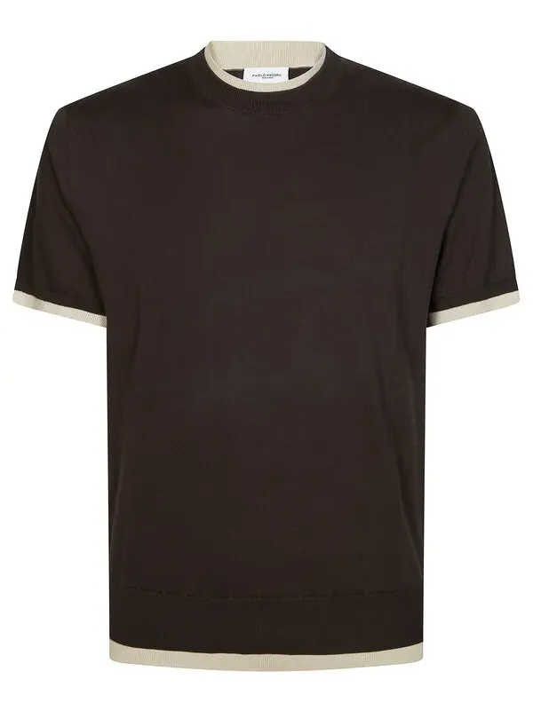PAOLO PECORA Contrast Trim Sweater For