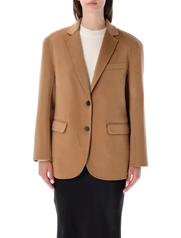 ANINE BING Oversized Tailored Blazer - Marrone