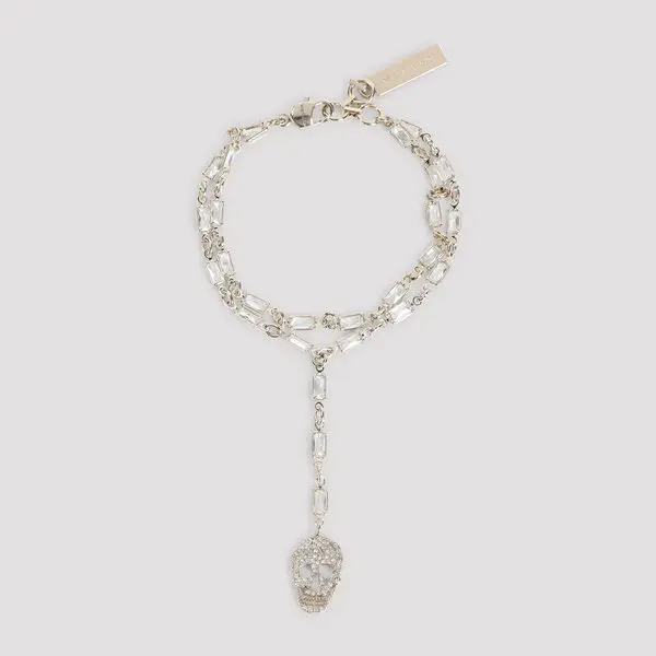 Alexander McQueen Brass Skull Chain Bracelet - Metallic