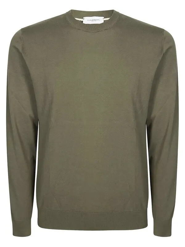 PAOLO PECORA Classic Crew Neck Sweater Ss26 Collection