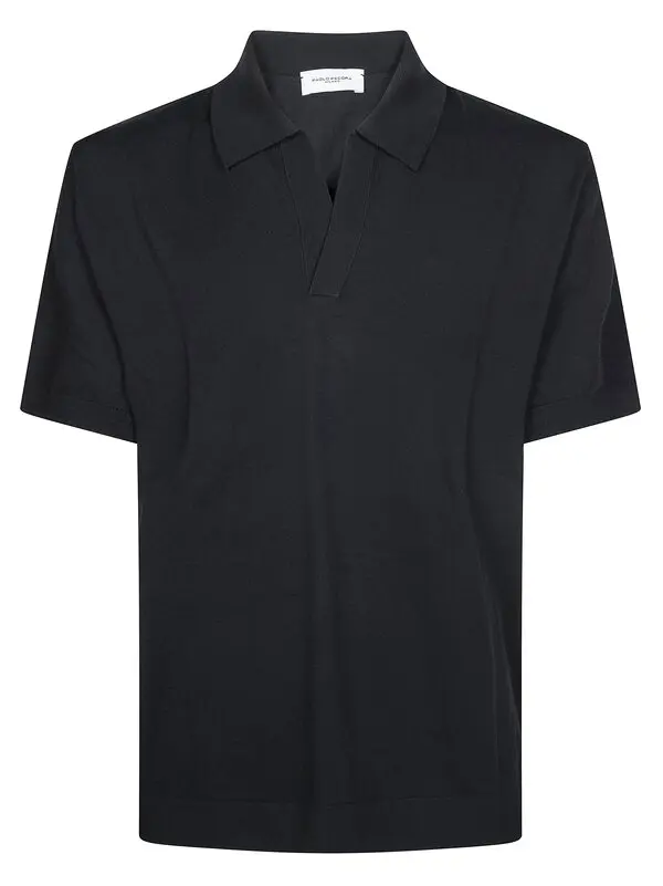 PAOLO PECORA Polo Sweater - Marrone