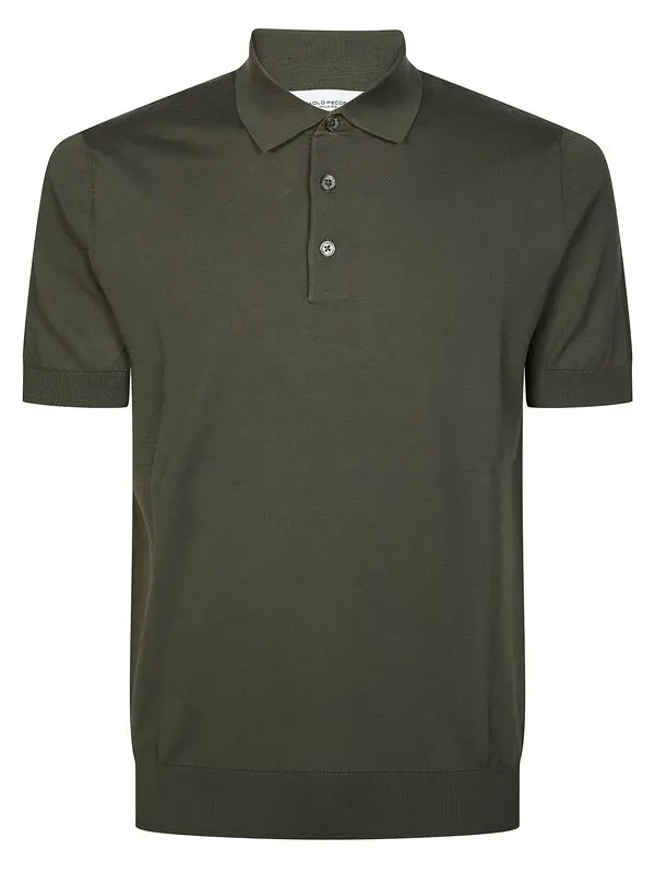 PAOLO PECORA Polo Sweater - Verde