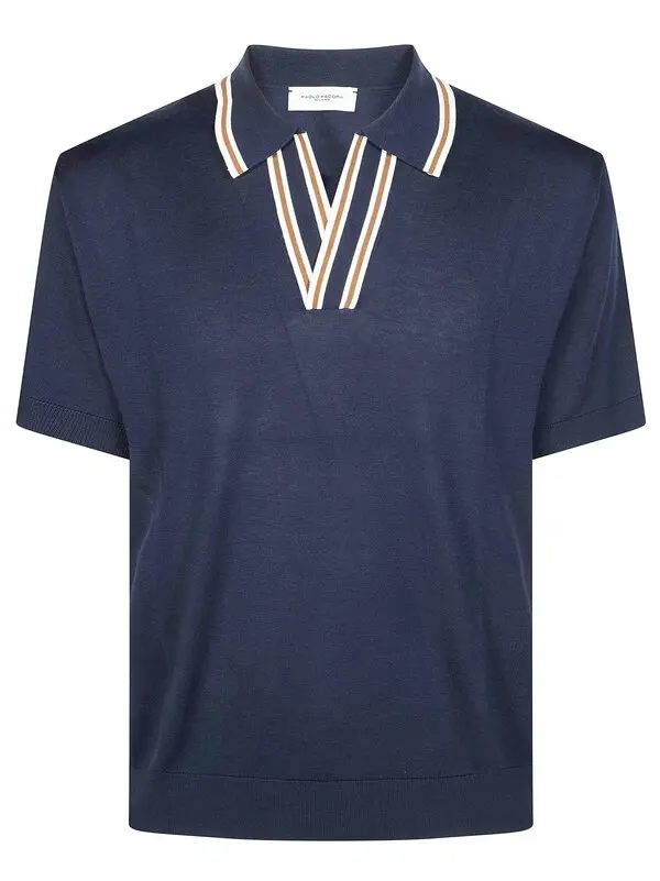 PAOLO PECORA Classic Polo Sweater For Ss26 Collection
