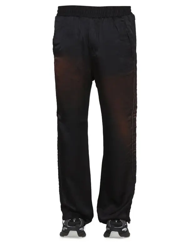 DIESEL® Comfort Fit Trousers With Elasticated Waistband - Black