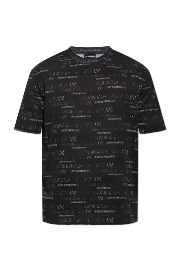 Emporio Armani Monogram T-shirt - Black