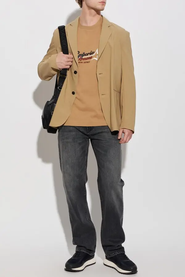 Emporio Armani T-shirt With Embroidered Logo