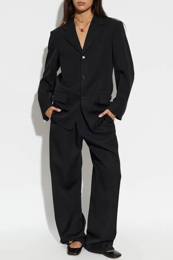 Bottega Veneta Wool Blazer With Notch Lapels