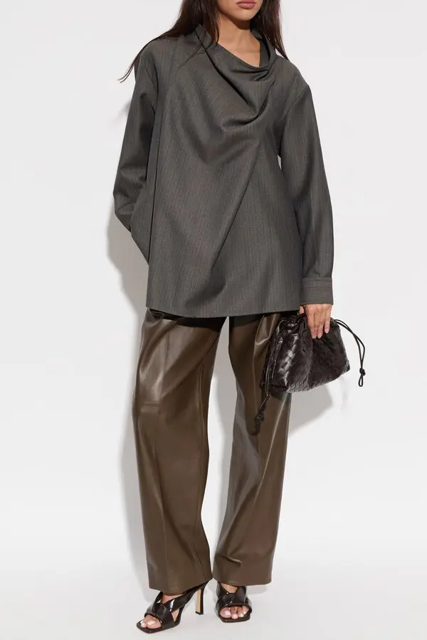 Bottega Veneta Wool Top With Ruching
