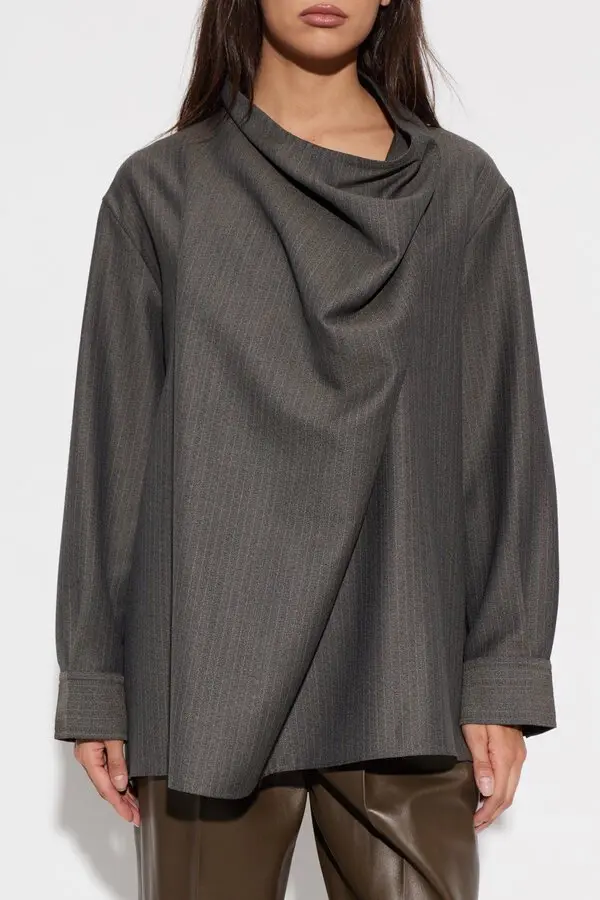 Bottega Veneta Wool Top With Ruching