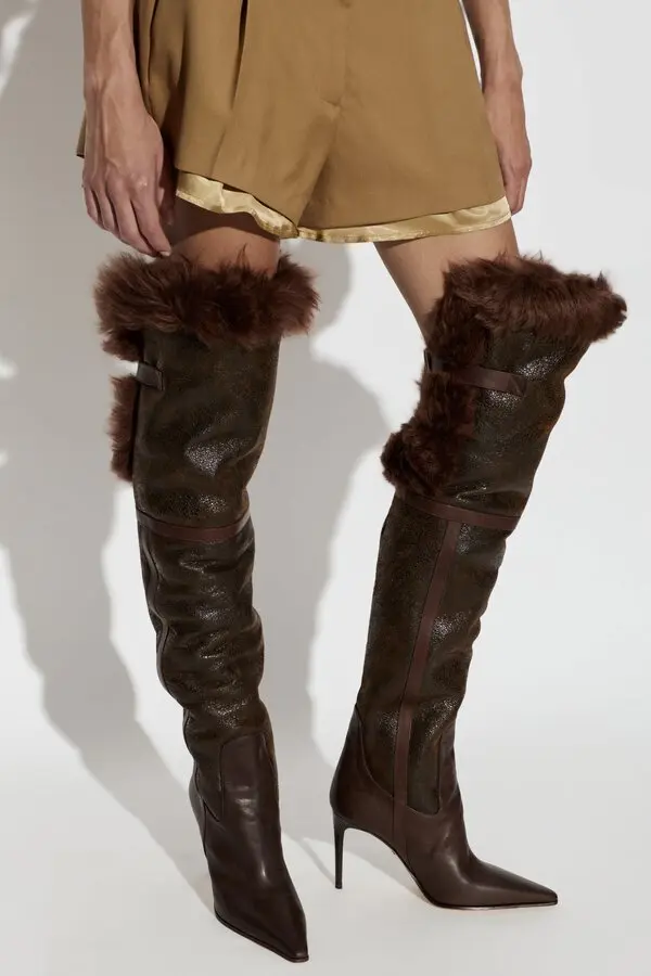 Dsquared2 Heeled Boots With Fur
