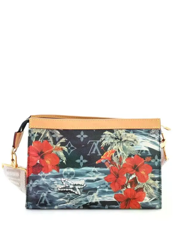 LOUIS VUITTON Gaston Wearable Wallet Limited Edition Monogram Surfin Canvas Crossbody Bag - Multicolour