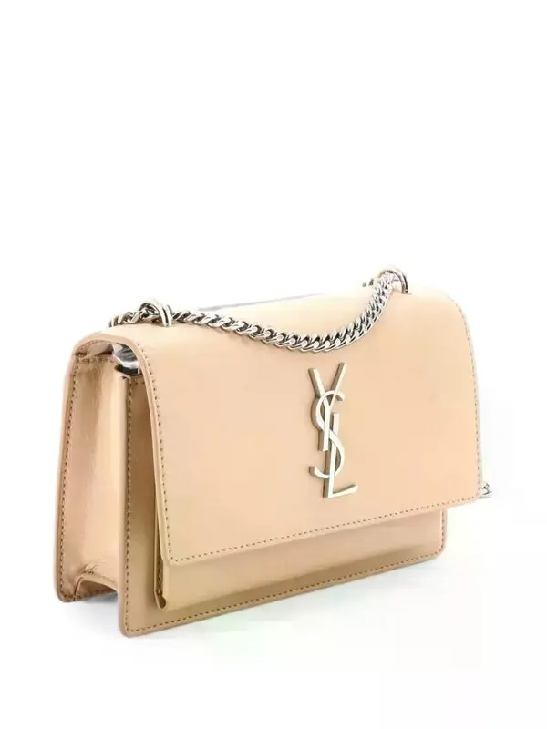 Saint Laurent Sunset Chain Wallet Leather Crossbody Bag