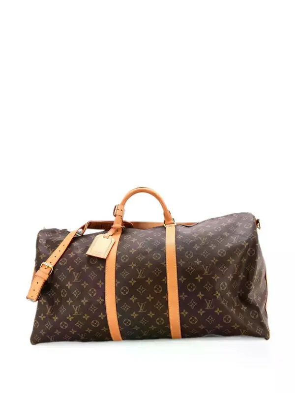 LOUIS VUITTON Keepall Bandoulière 60 Travel Bag - Brown